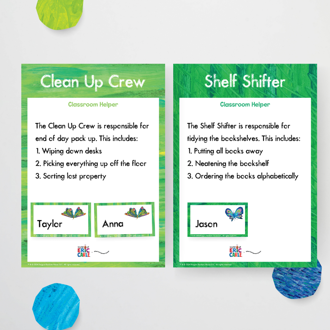 Classroom Jobs - The Very Hungry Caterpillar™ | Gifted and Talented ...