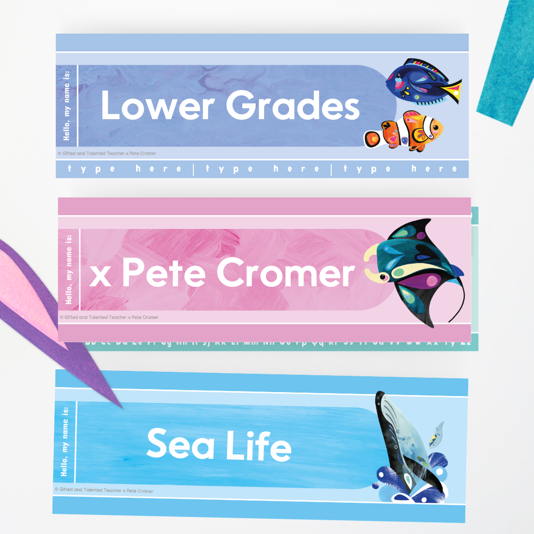 x Pete Cromer - Sea Life Classroom Decor (Lower Grades) Bundle | Gifted ...