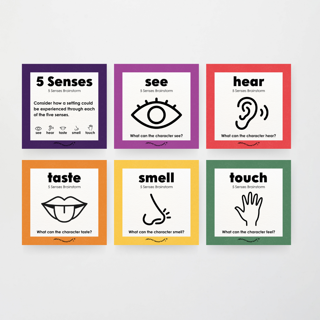 Philip Bunting: 5 Senses Brainstorm Posters - Watch this Space ...