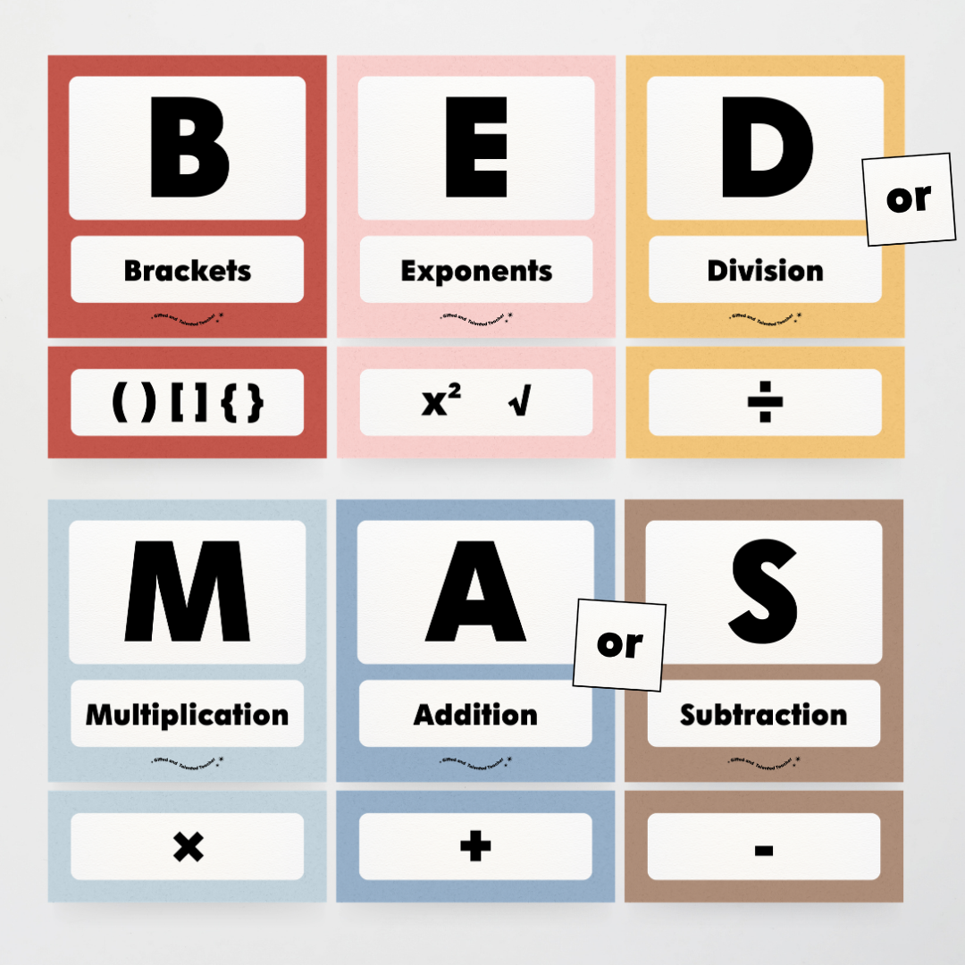 BEDMAS Order of Operations - Circus Maths Teaching Resource