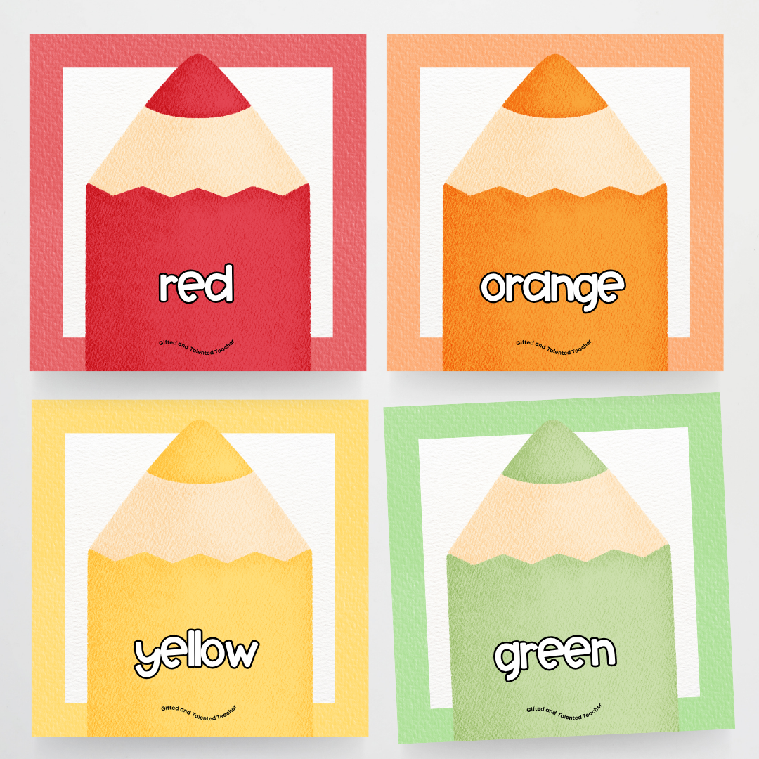 Colour / Color Posters - Neutral Classroom Decor