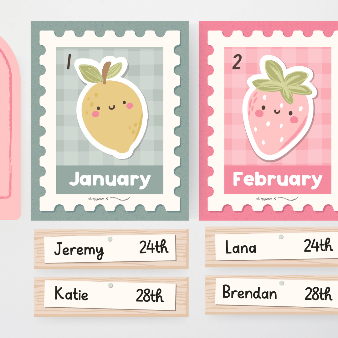 Birthday Display - Farmers Market Classroom Decor | Gifted and Talented ...