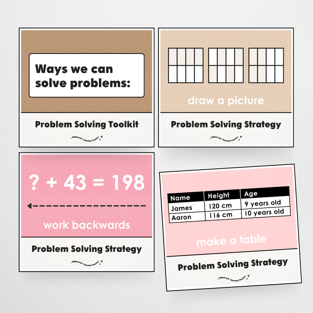 Upper Grades Problem Solving Strategy - Farmers Market Classroom Decor