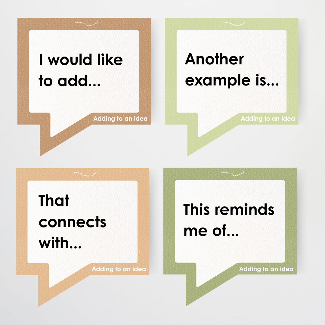 Conversation Starter Cards: Developing Oracy: Woodland Classroom Decor