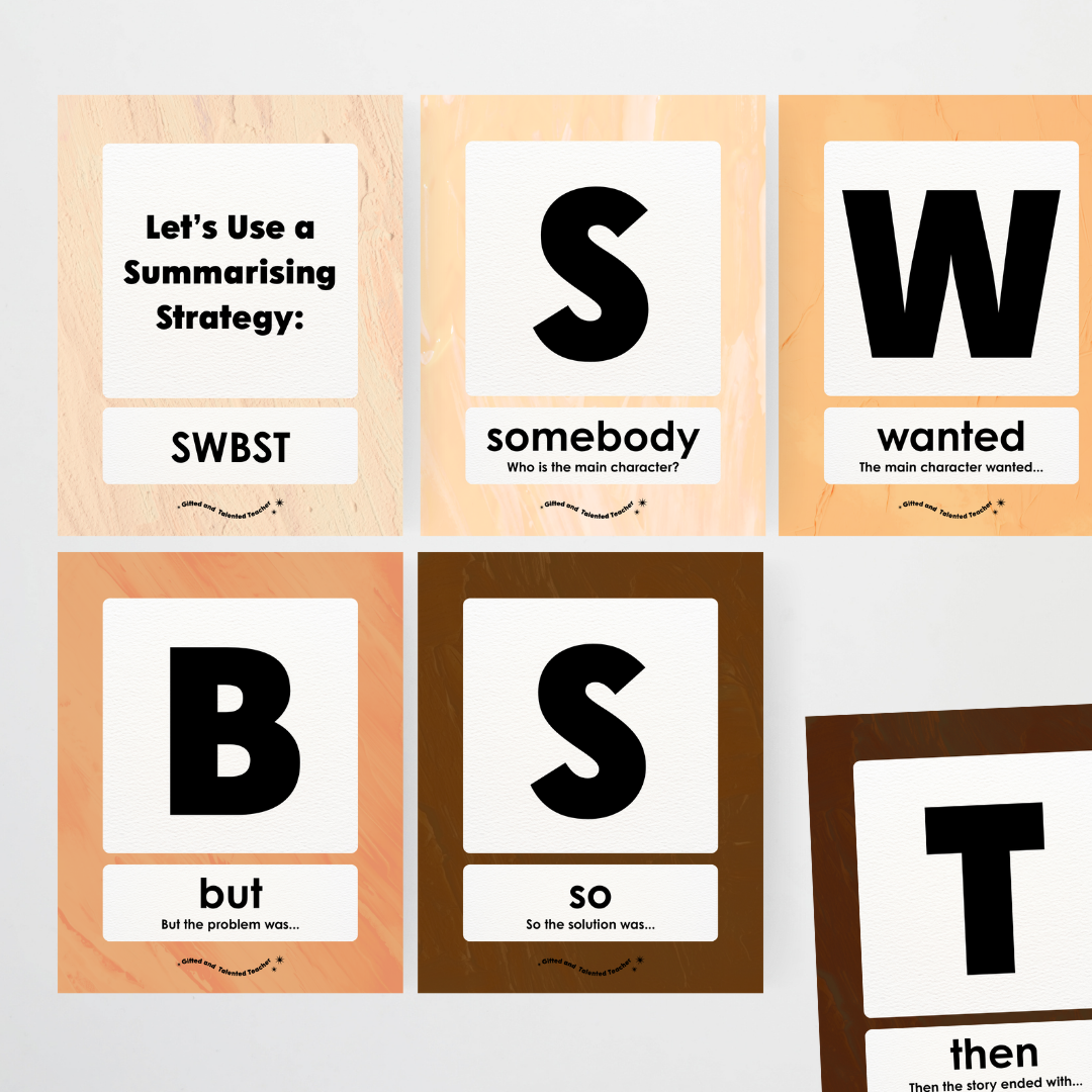 Summarising the Text: SWBST Somebody, Wanted, But, So Then - Neutral ...