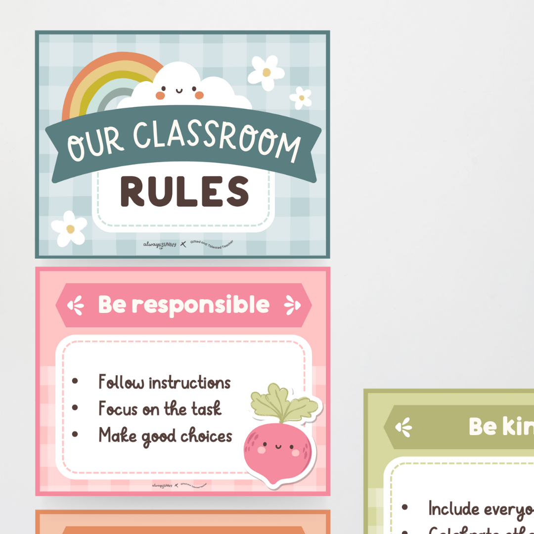 Classroom Rules - Farmers Market Classroom Decor | Gifted and Talented ...