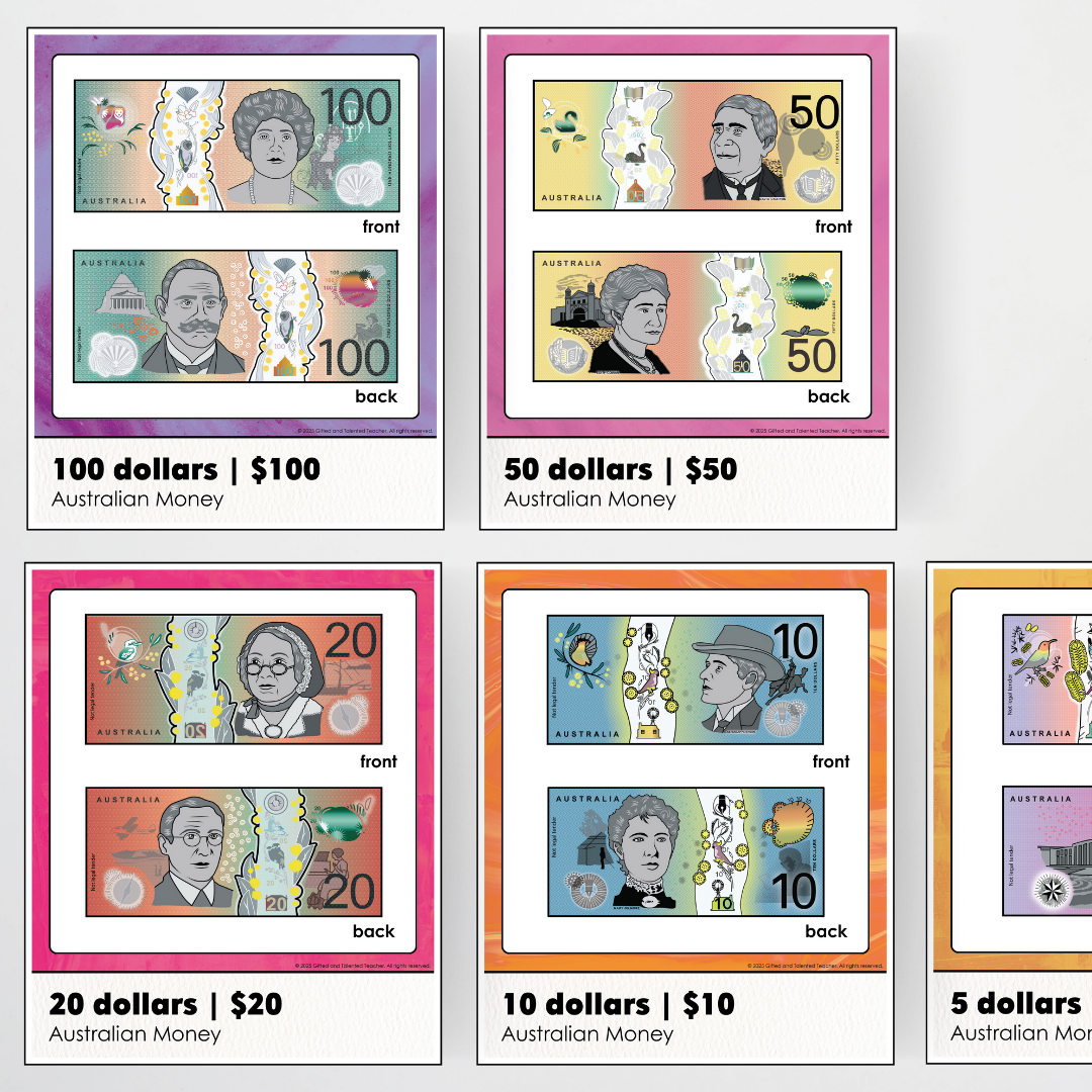 Australian Money Posters - Australian Fauna and Flora Classroom Decor ...