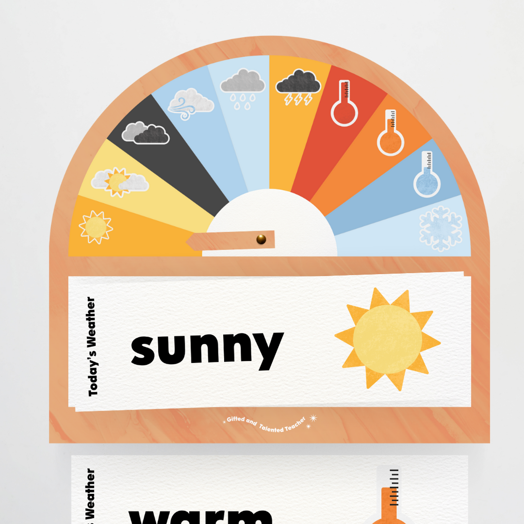 Weather Display - Neutral Classroom Decor | Gifted and Talented Teacher ...