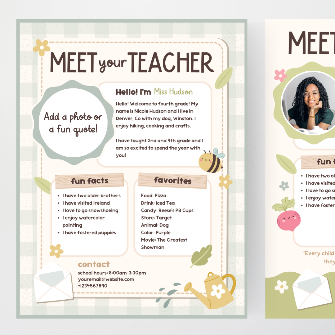 Meet the Teacher - Farmers Market Classroom Decor | Gifted and Talented ...