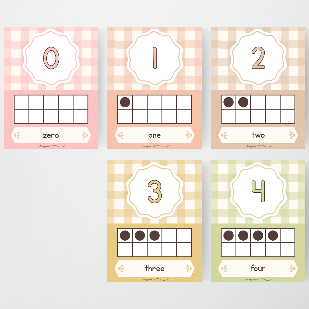 Ten Frames Number Posters - Farmers Market Classroom Decor | Gifted and ...