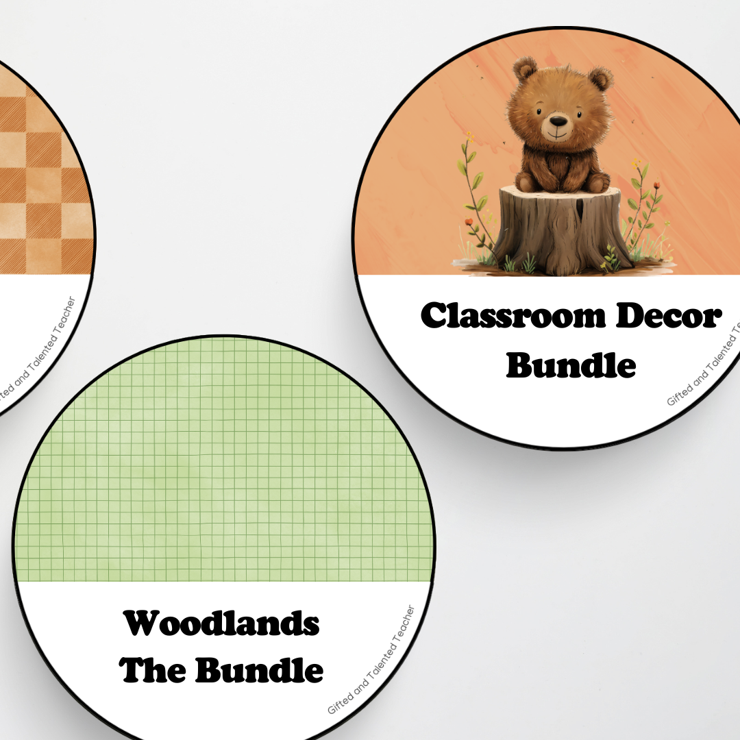 Woodland Classroom Decor Bundle | Gifted and Talented Teacher - Teacher ...