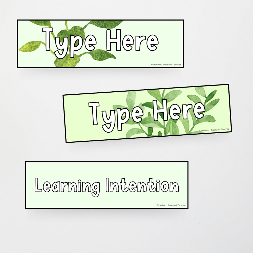 Visible Learning - Boho Botanical Classroom Decor | Gifted and Talented ...