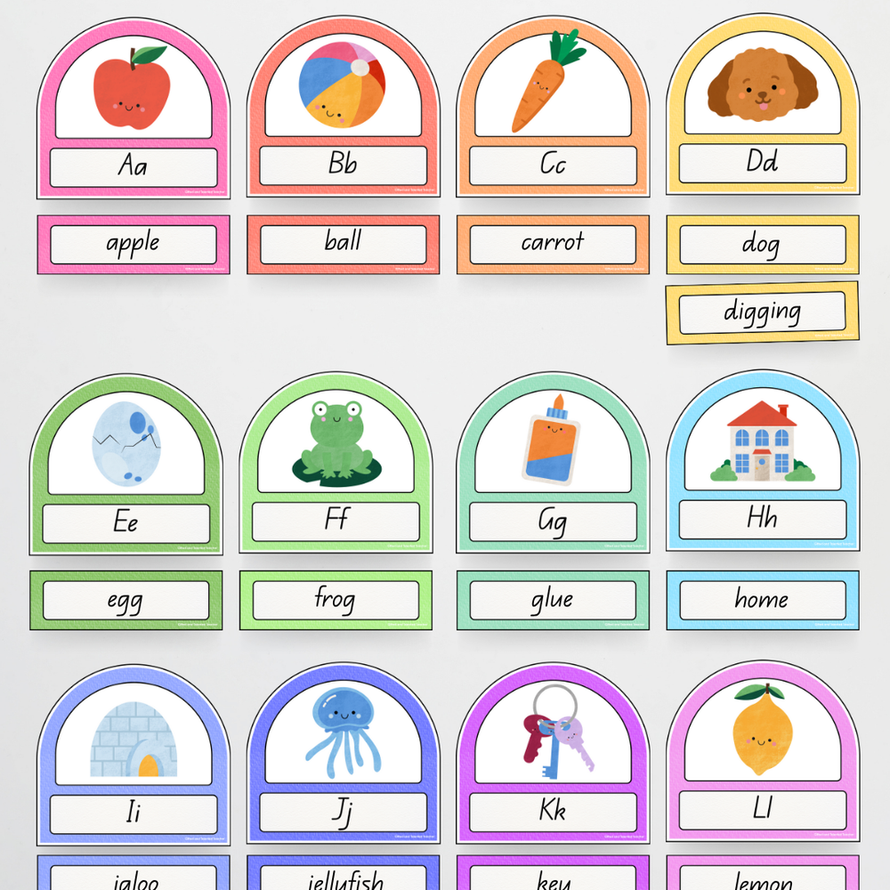 Word Wall Classroom Display - Rainbow Classroom Decor | Gifted and ...