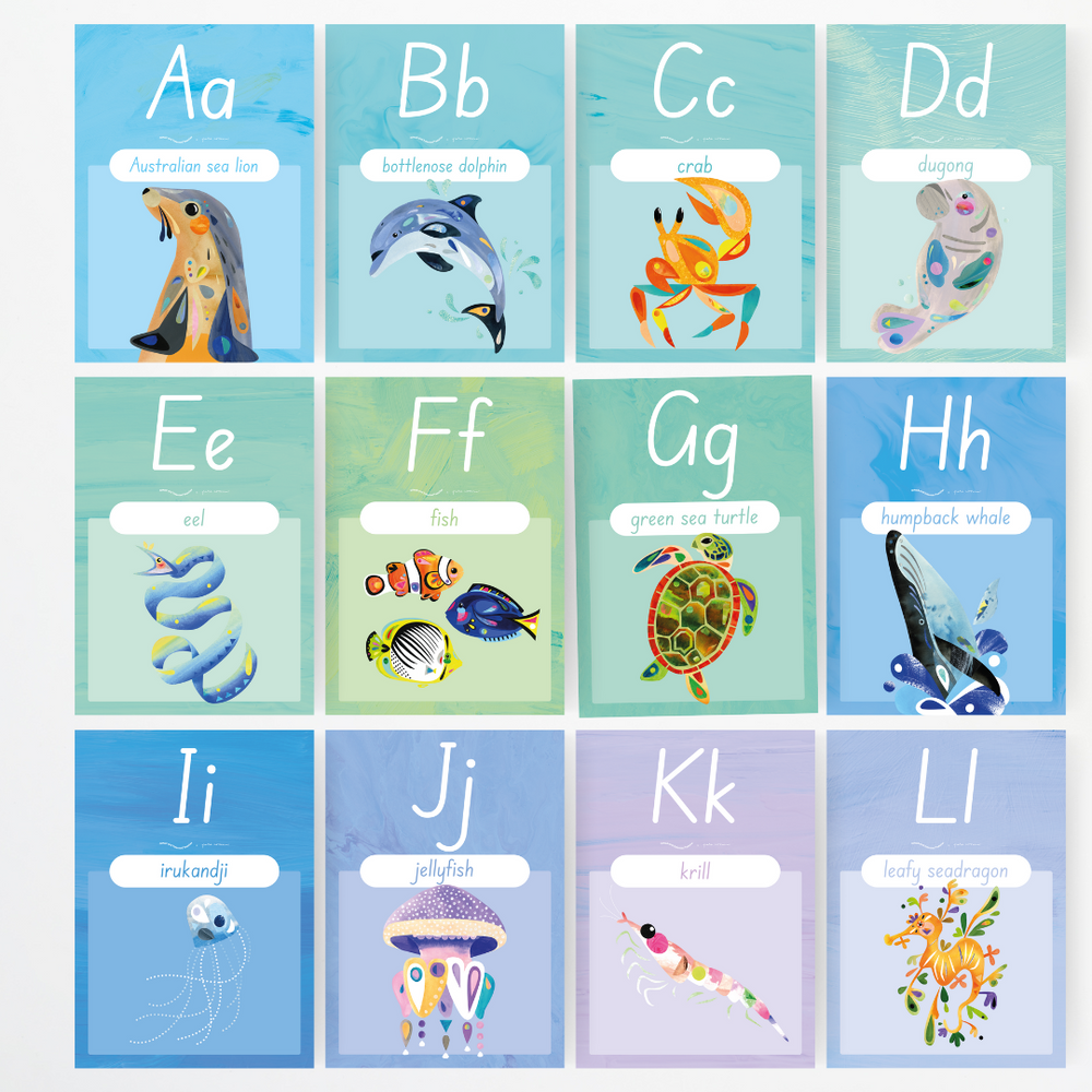 Pete Cromer: A-Z Alphabet Posters [Upper Grades] - Sea Life Classroom ...