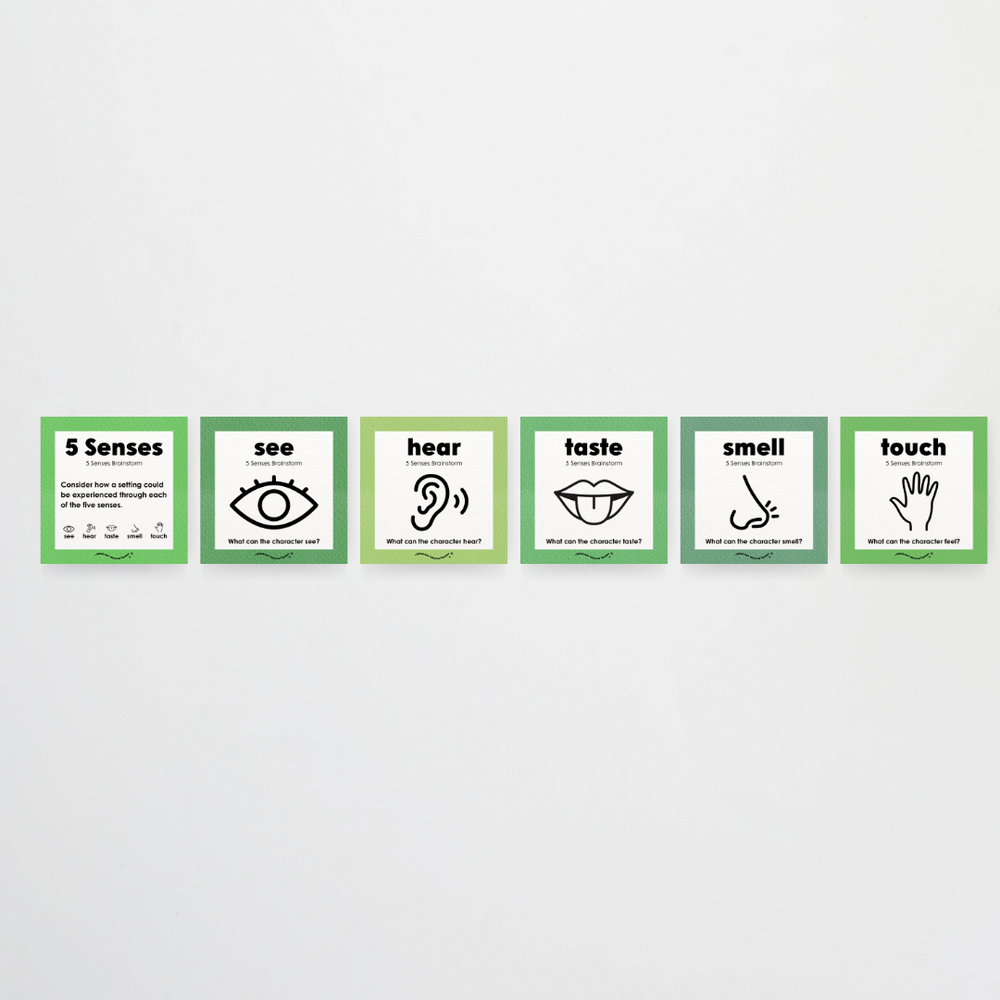 5 Senses Brainstorm: Posters - Leafy Greens Classroom Decor | Gifted ...