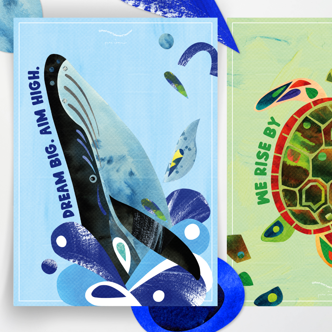 Pete Cromer: Quote Posters - Sea Life Classroom Decor Teacher Resource