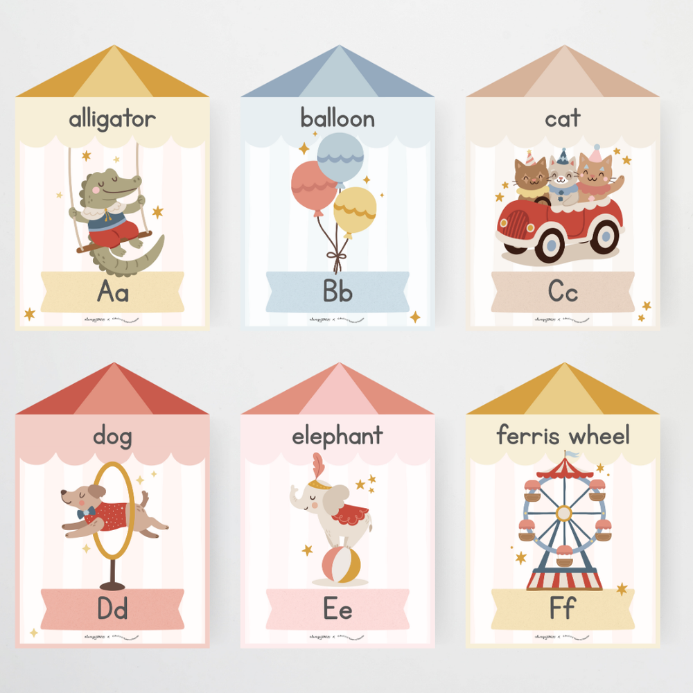 Alphabet Posters - Little Circus Classroom Decor | Gifted and Talented ...