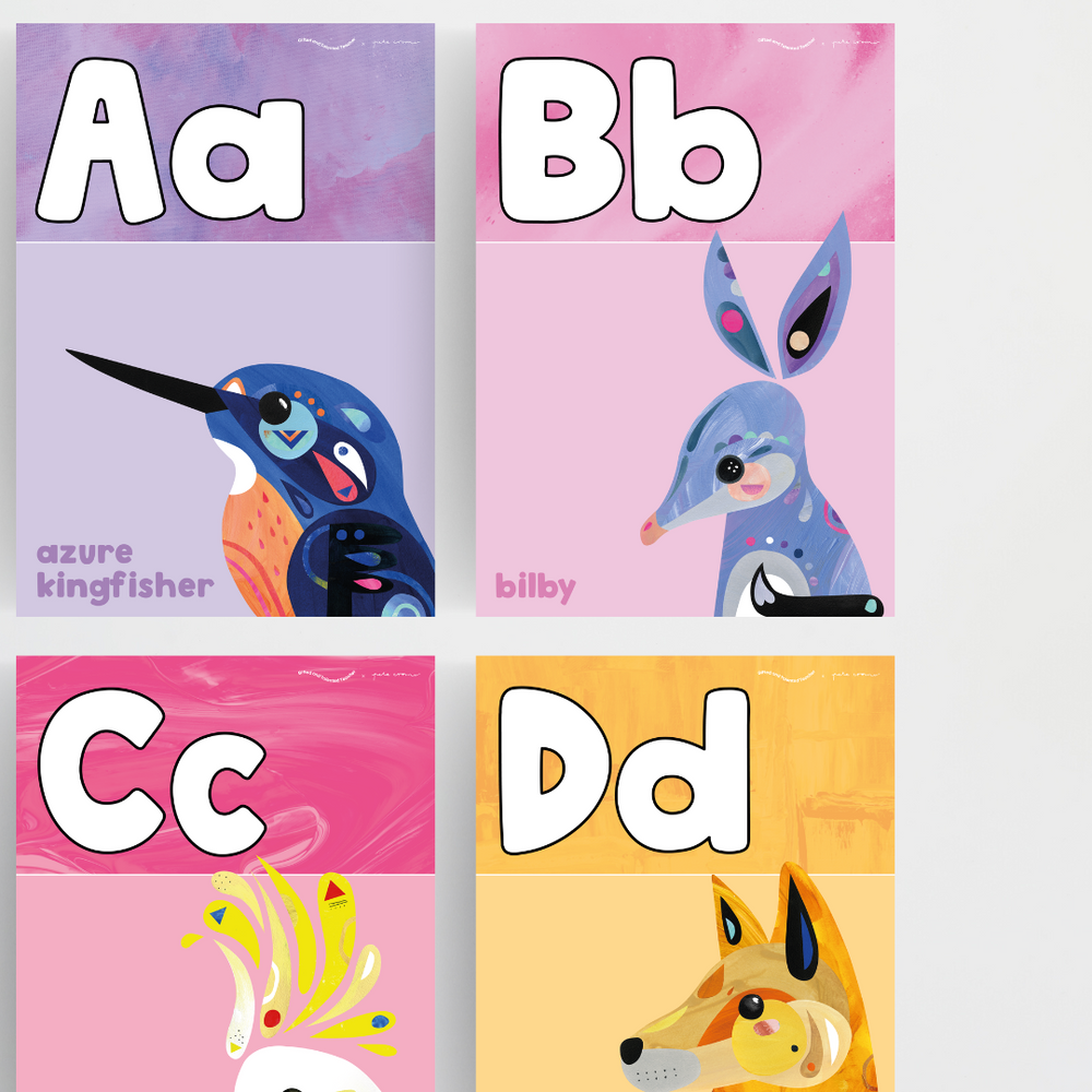 Pete Cromer: Alphabet Posters Australian Fauna & Flora Classroom Decor