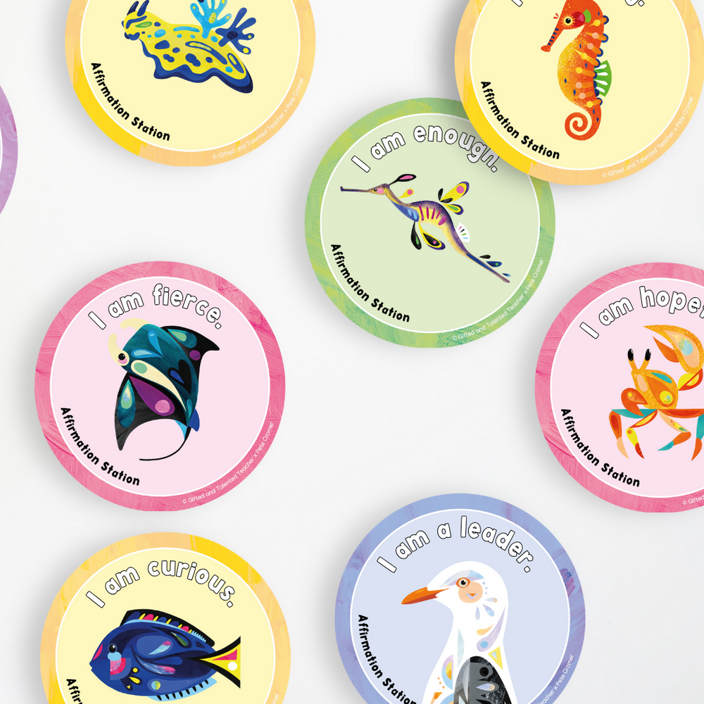 Pete Cromer: Affirmation Station - Sea Life Classroom Decor | Gifted ...