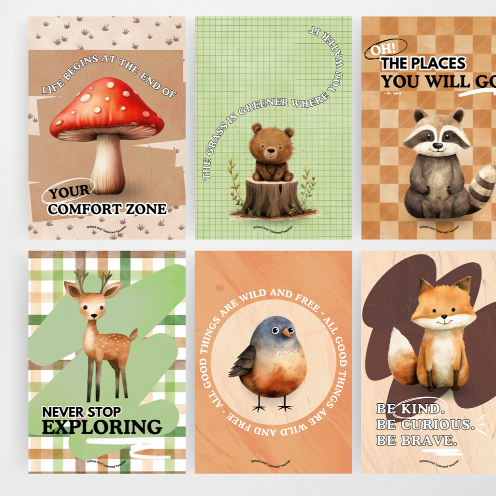 Woodland Classroom Decor Bundle | Gifted and Talented Teacher - Teacher ...