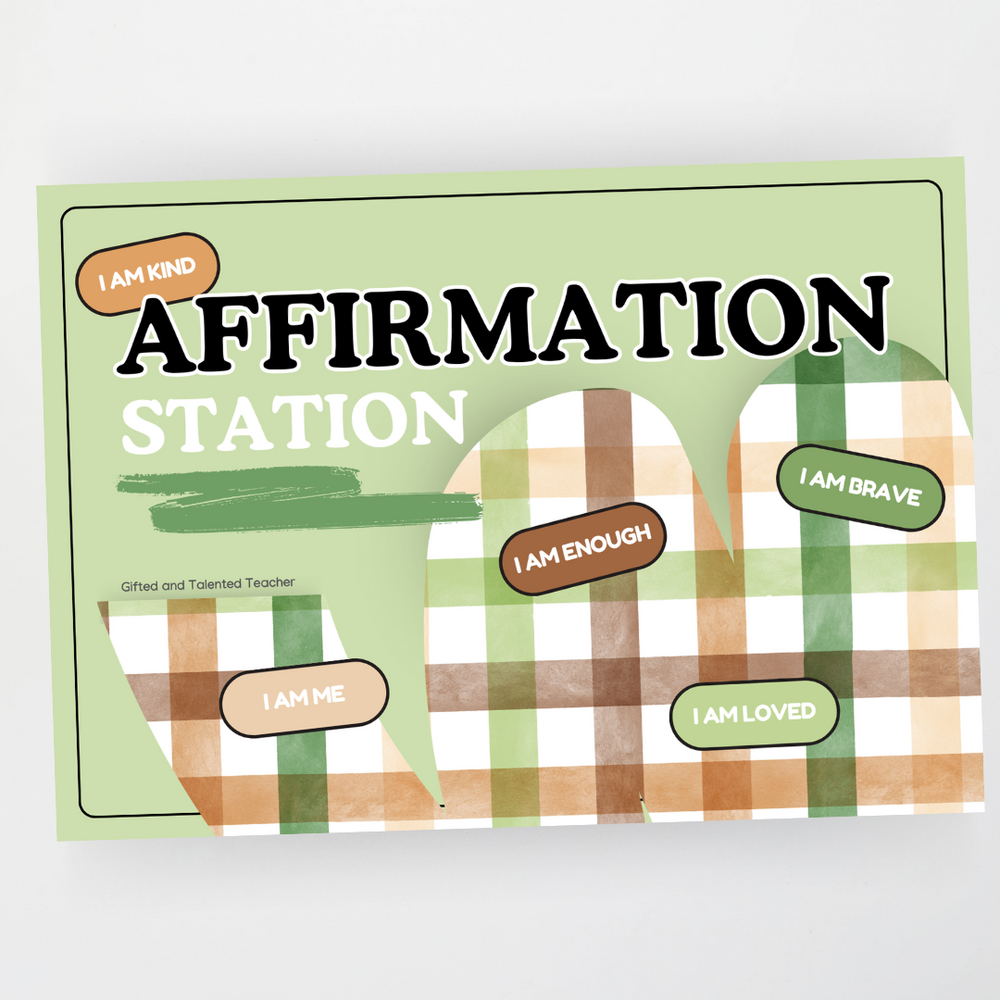 Affirmation Station - Woodland Classroom Decor | Gifted and Talented ...