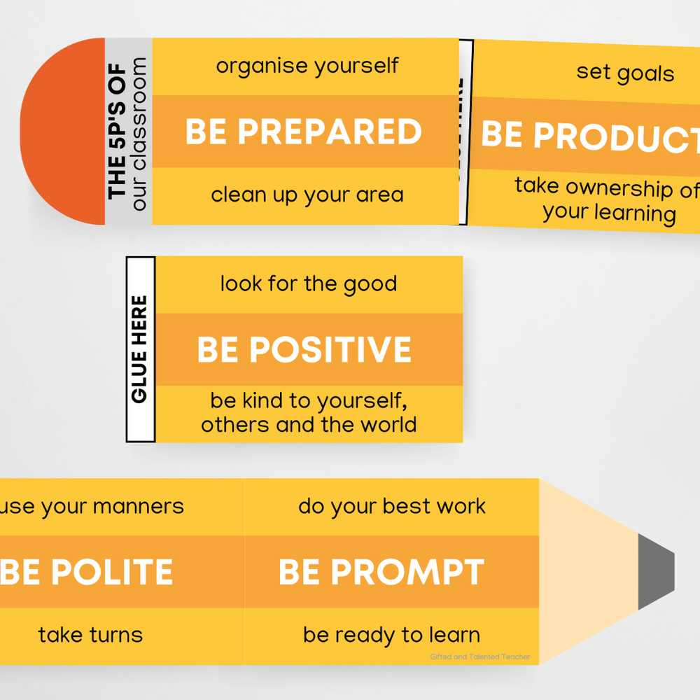 5P's of Learning: Classroom Pencil | Gifted and Talented Teacher ...