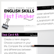 Fast Finisher Tasks: English Skills | Gifted and Talented Teacher ...