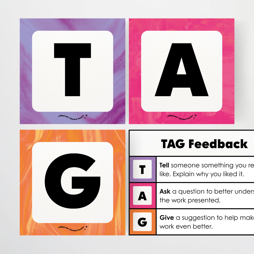 TAG Peer Feedback - Fauna and Flora Classroom Decor | Teacher Resource