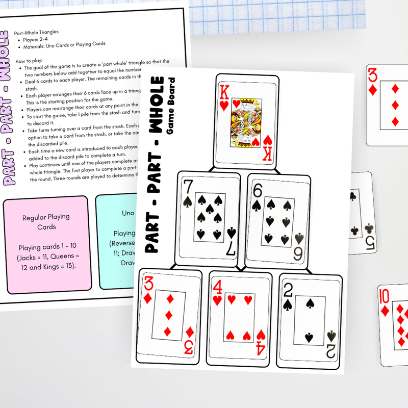 Part-Part Whole Game | Gifted and Talented Teacher - Teacher Resources ...