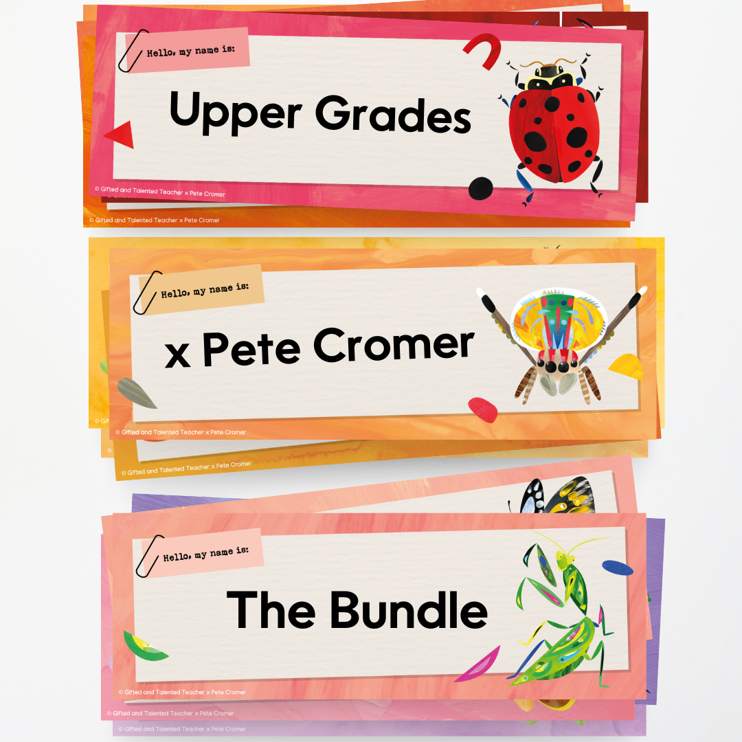 x Pete Cromer - Insect Life Classroom Decor (Upper Grades) Bundle