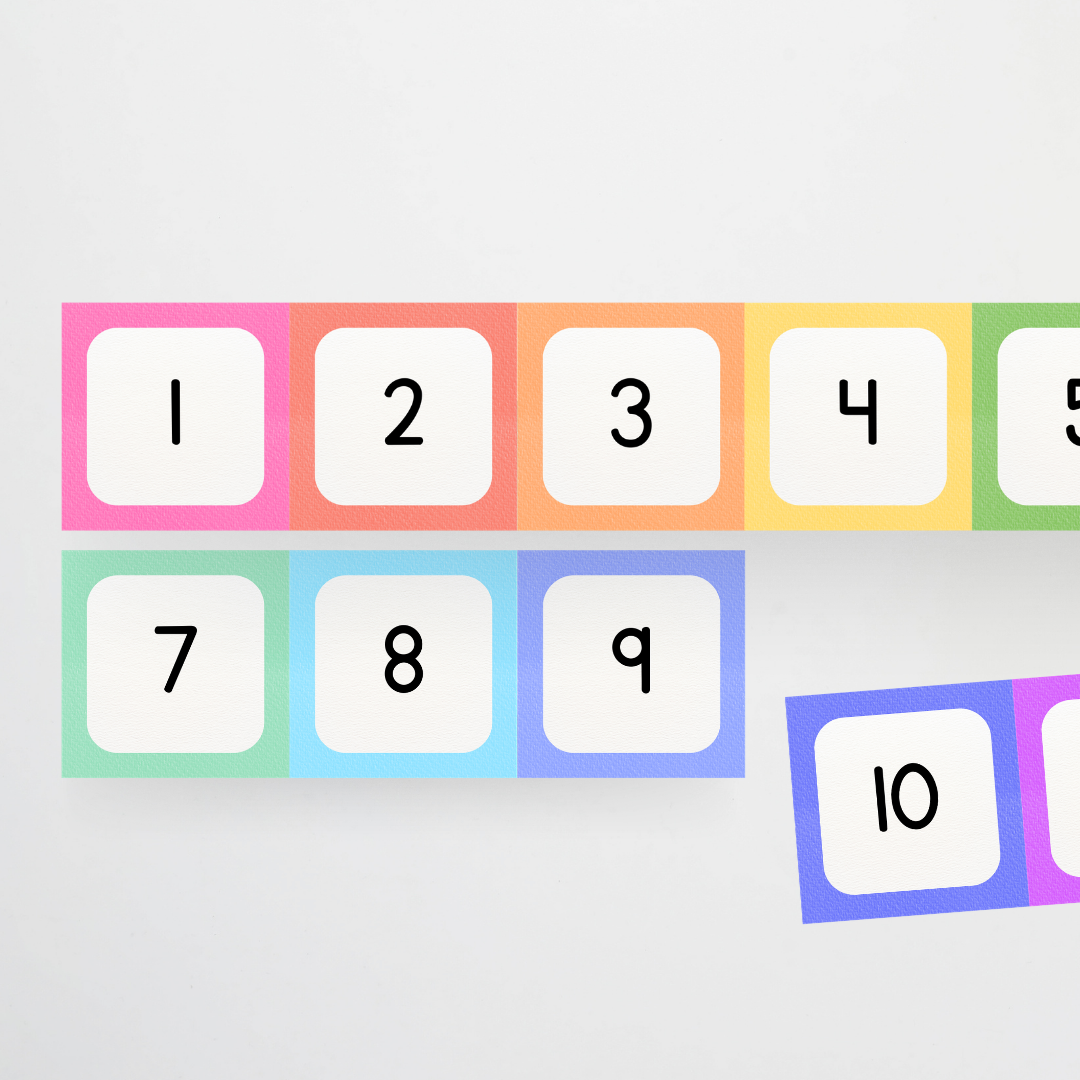 Number Line - Rainbow Classroom Decor | Teaching Resources