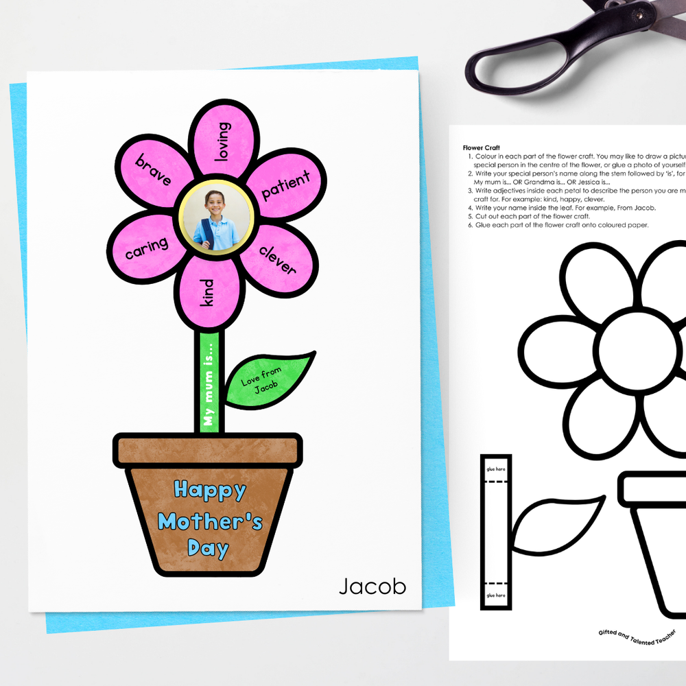 Mother's Day Flower Craft | Gifted and Talented Teacher - Teacher ...