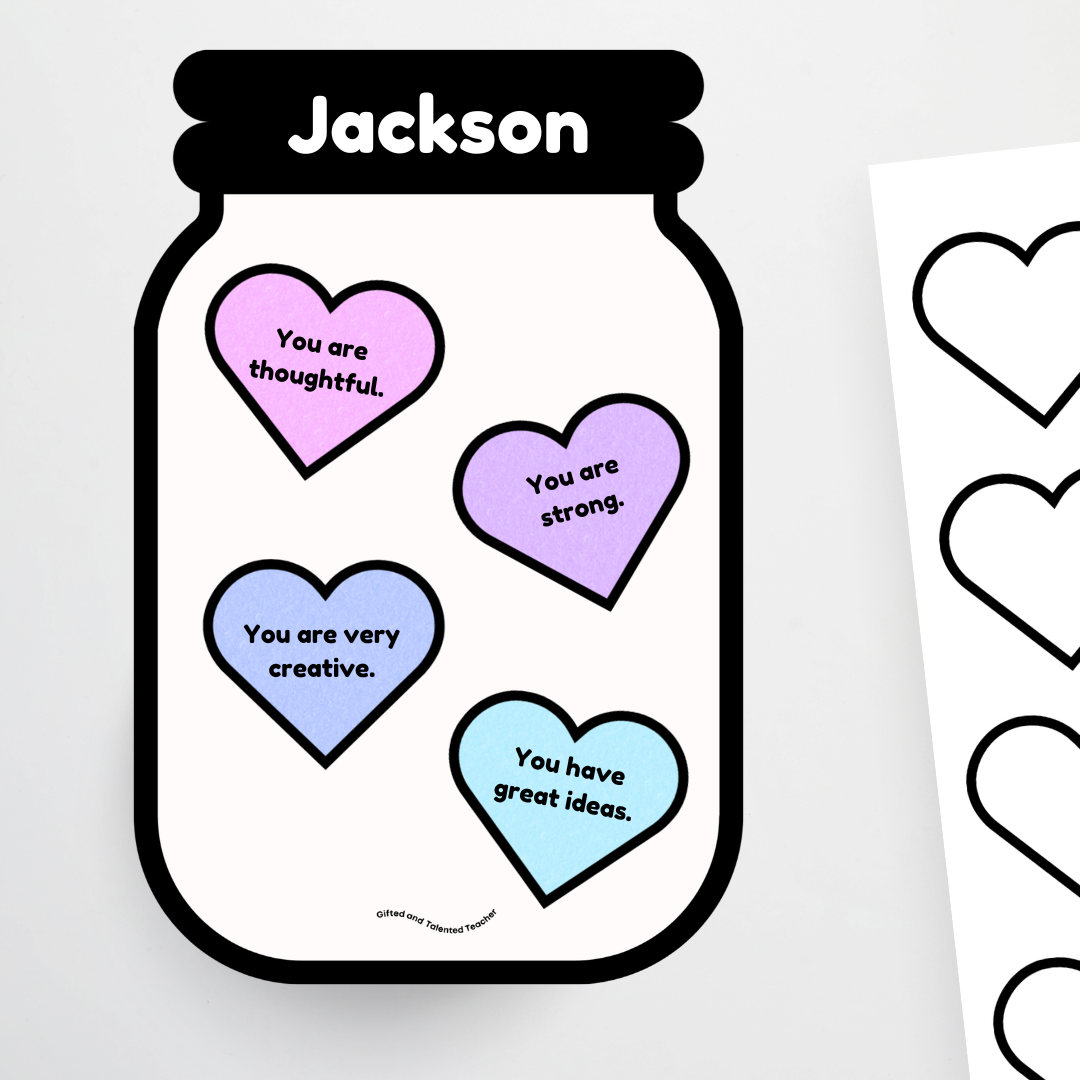 Compliments Jar Valentine's Day Activity | Gifted and Talented Teacher ...