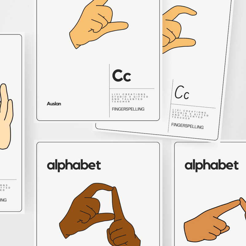 Livi Creations Studio: Auslan Alphabet Posters (Upper Grades) - Auslan ...