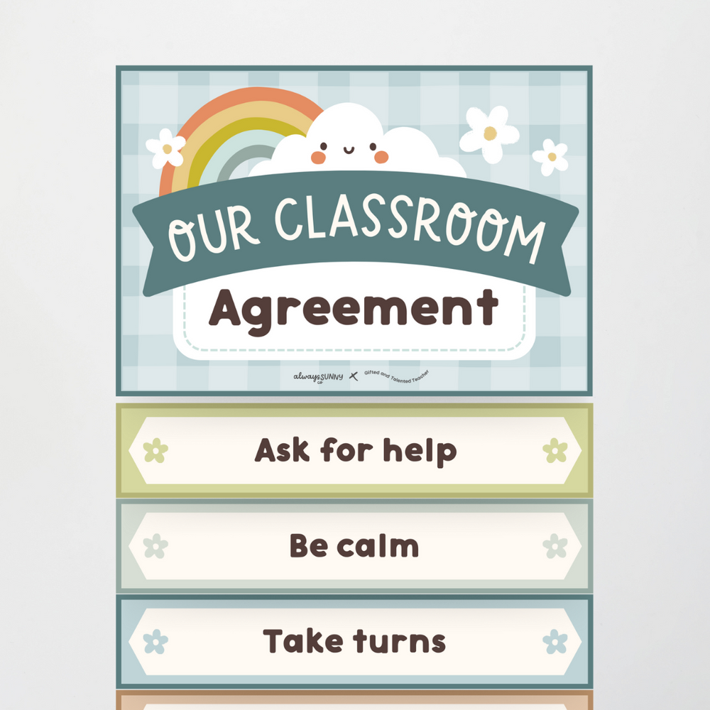 Classroom Agreement - Farmers Market Classroom Decor | Gifted and ...
