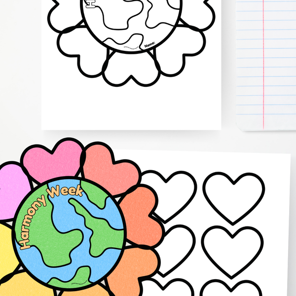 Harmony Week Activity: Globe Craft - Templates and Slides | Gifted and ...