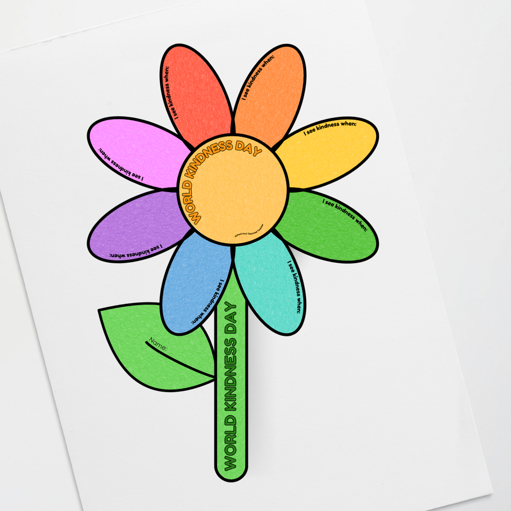 Kindness Flowers - Craft Activity | Printable Teaching Resources