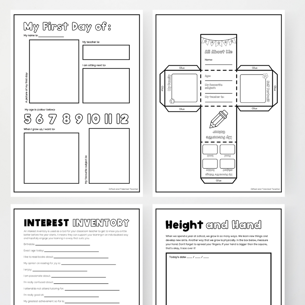 Back to School Activities - Welcome Back Pack | Teacher Resources