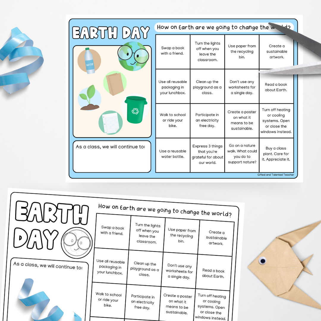 Earth Day: Bingo Board | Gifted and Talented Teacher - Teacher ...