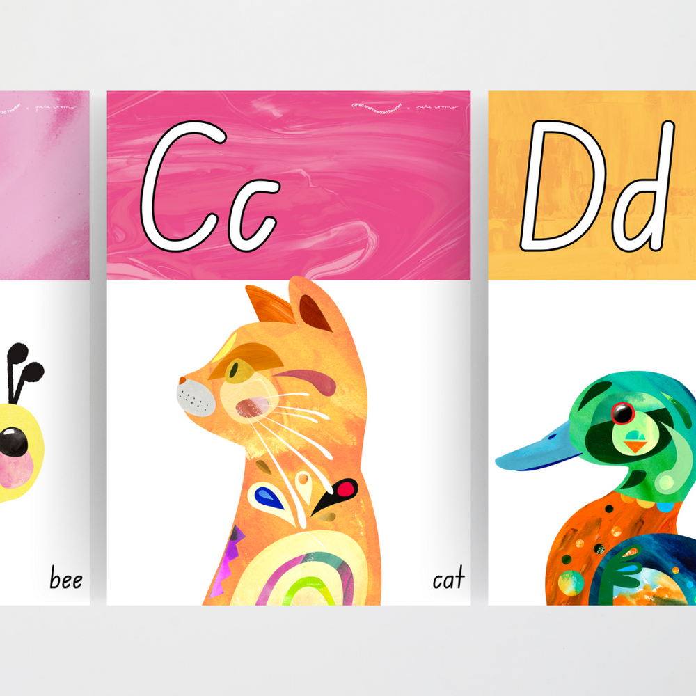 Pete Cromer: Alphabet Posters Australian Fauna & Flora Classroom Decor