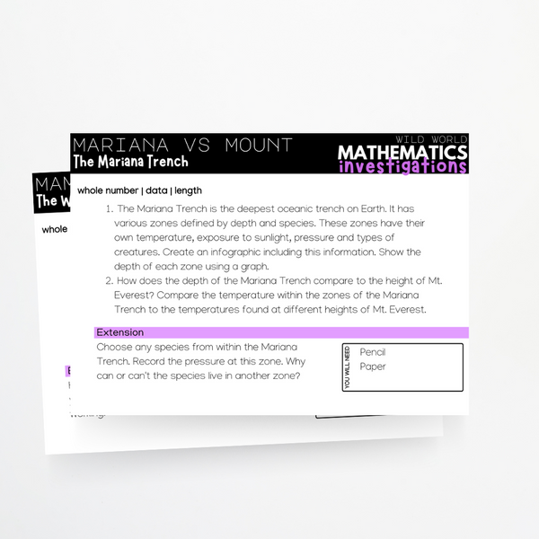 Volume 1: Wild World - Mathematics Investigations | Gifted and Talented ...