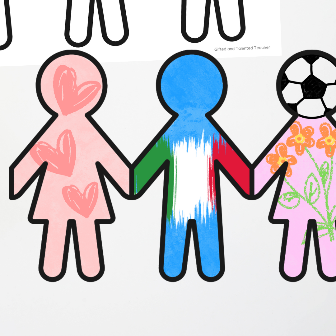 Harmony Day and Harmony Week: Paper Doll Chain | Gifted and Talented ...