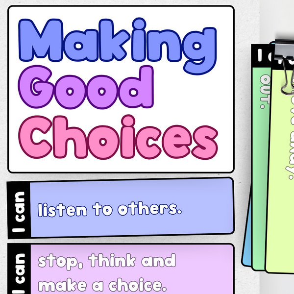 Behaviour Strategies Making Good Choices | Printable Teacher Resources
