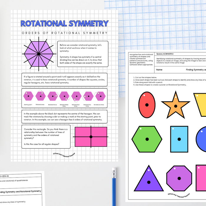 Rotational Symmetry Bundle | Space | Gifted and Talented Teacher ...