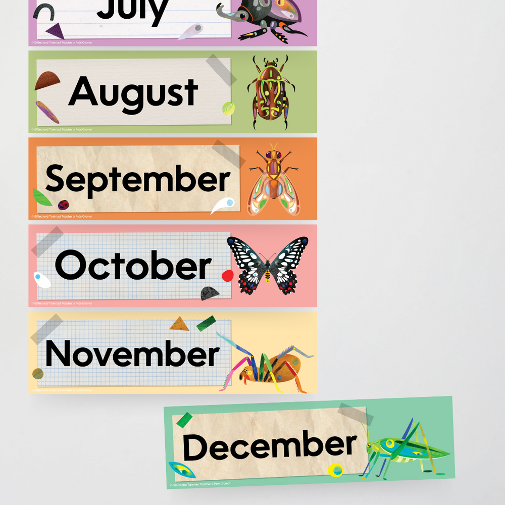 Pete Cromer: Flip Calendar - Insect Life Classroom Decor | Gifted and ...