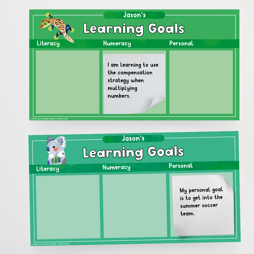 Goal Setting Teacher Resources | Printable Teaching Resources