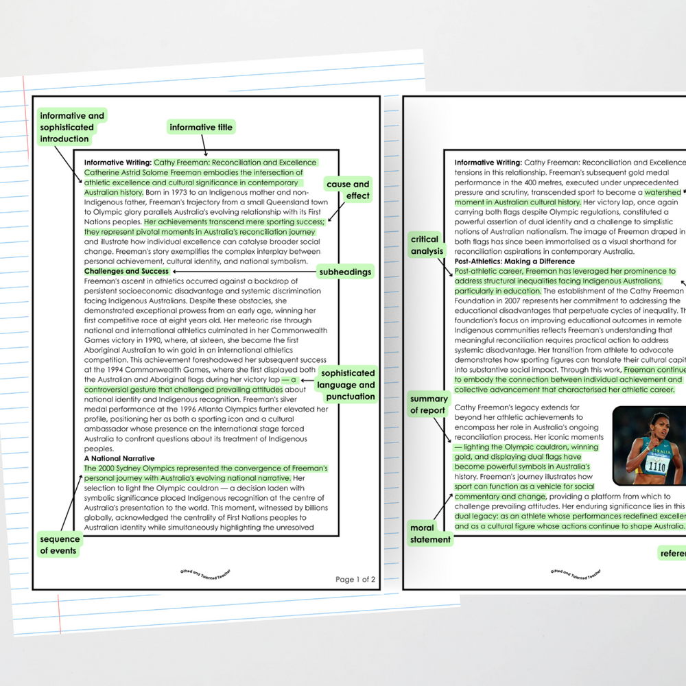 Year 3 and Year 4 - Informative Text: Level Up, Bump it Up, WAGOLL