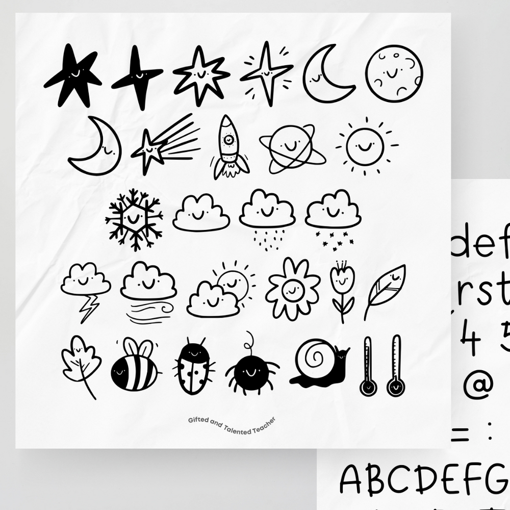 Growing Bundle: GT Fonts | Gifted and Talented Teacher - Teacher ...
