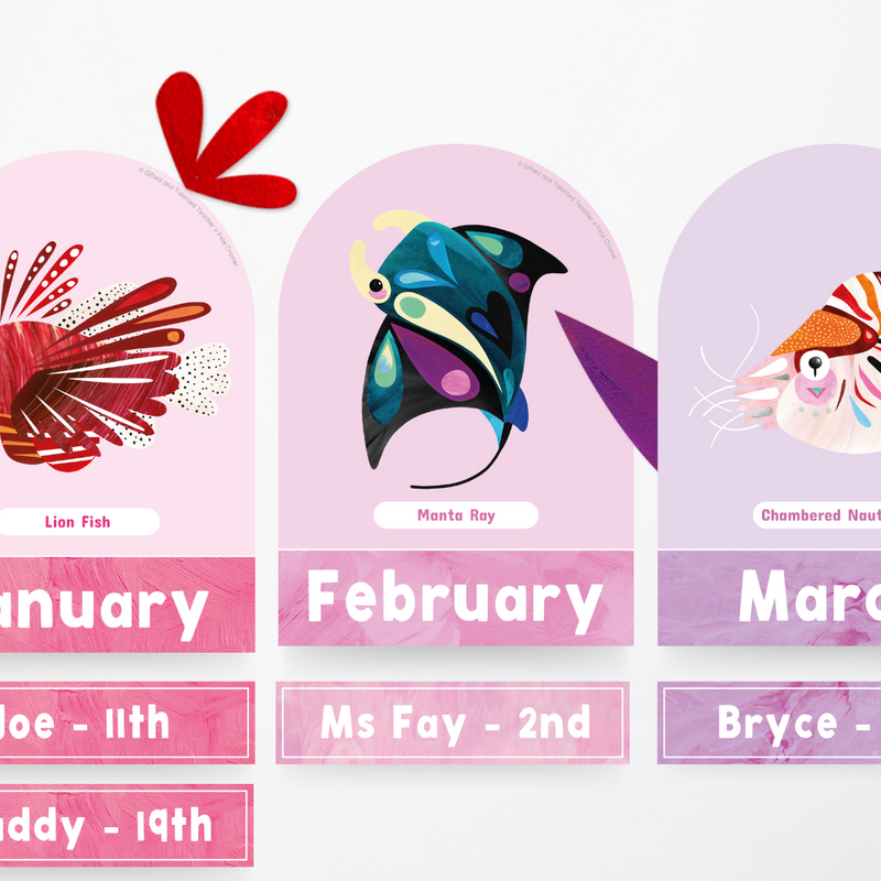 Pete Cromer: Birthday Display - Sea Life Classroom Decor | Gifted and ...