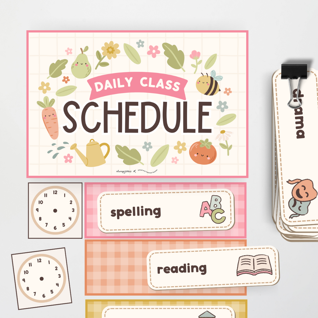 Daily Schedule - Farmers Market Classroom Decor | Teacher Resources